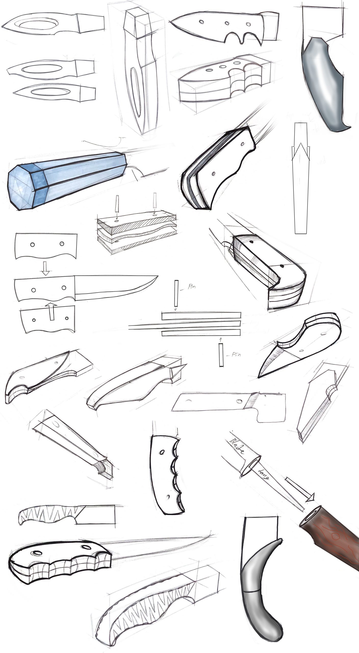 Blue Foam Knife Handles – openbluniz